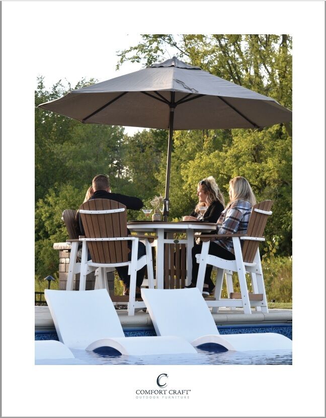 Comfort Craft Polylumber Outdoor Furniture has many styles and colors.
